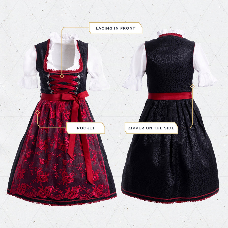 Dirndl: Authentic Traditional German Dirndl Dress for Oktoberfest ...