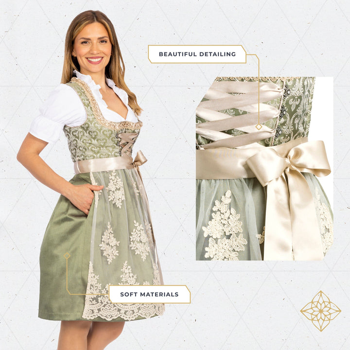 Dirndl: Authentic Traditional German Dirndl Dress for Oktoberfest ...