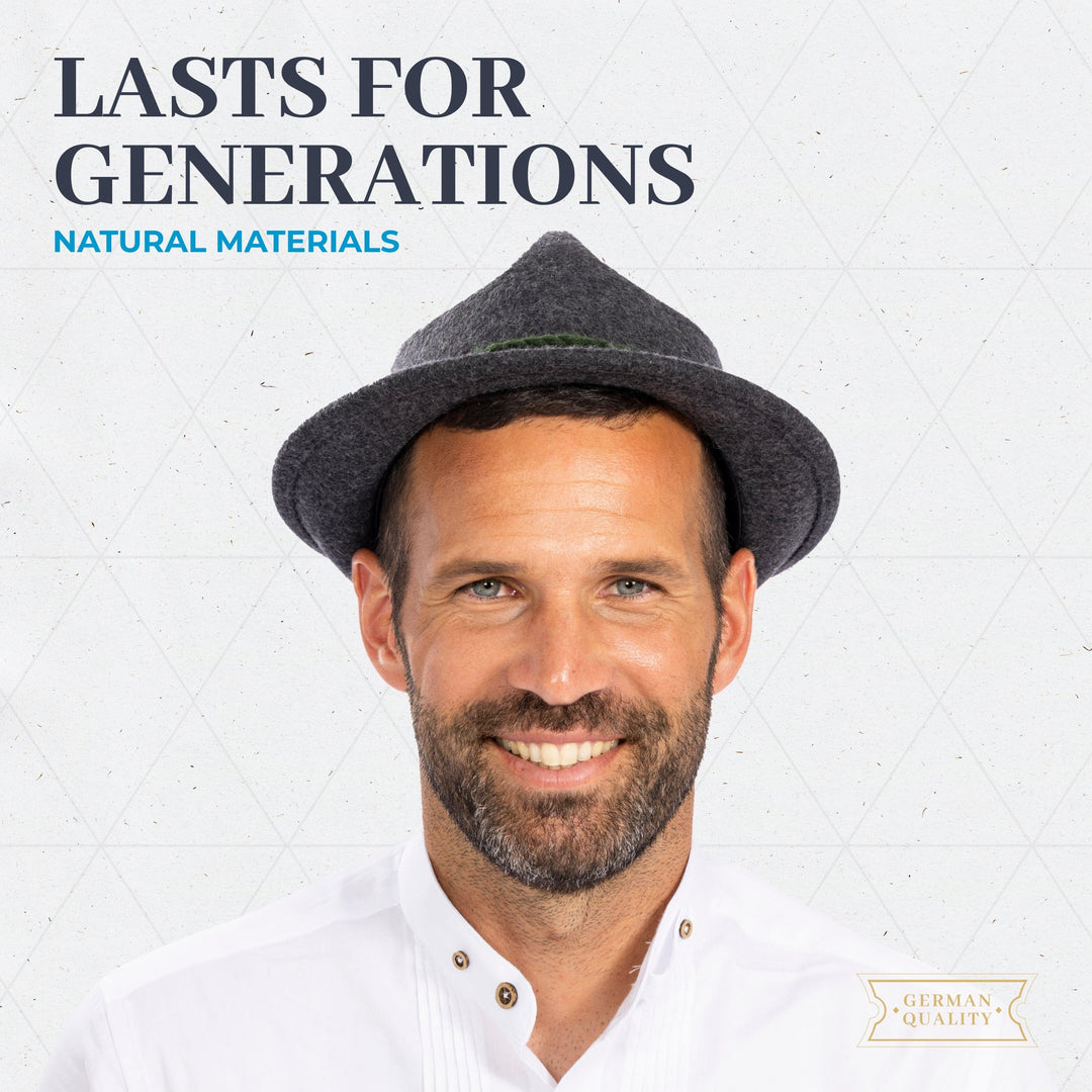 German Oktoberfest Hat: Traditional Bavarian Hat with Feather – Bavaria ...